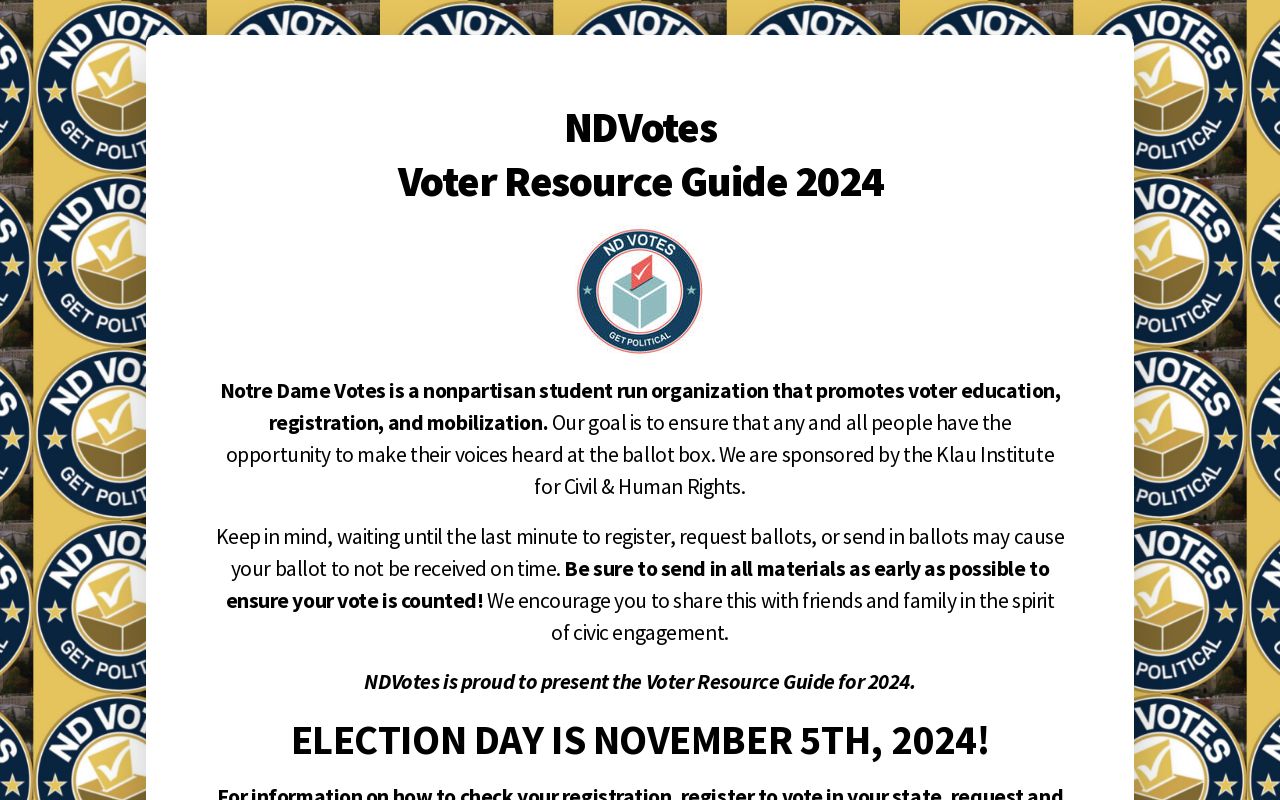 ND Votes General Election Guide